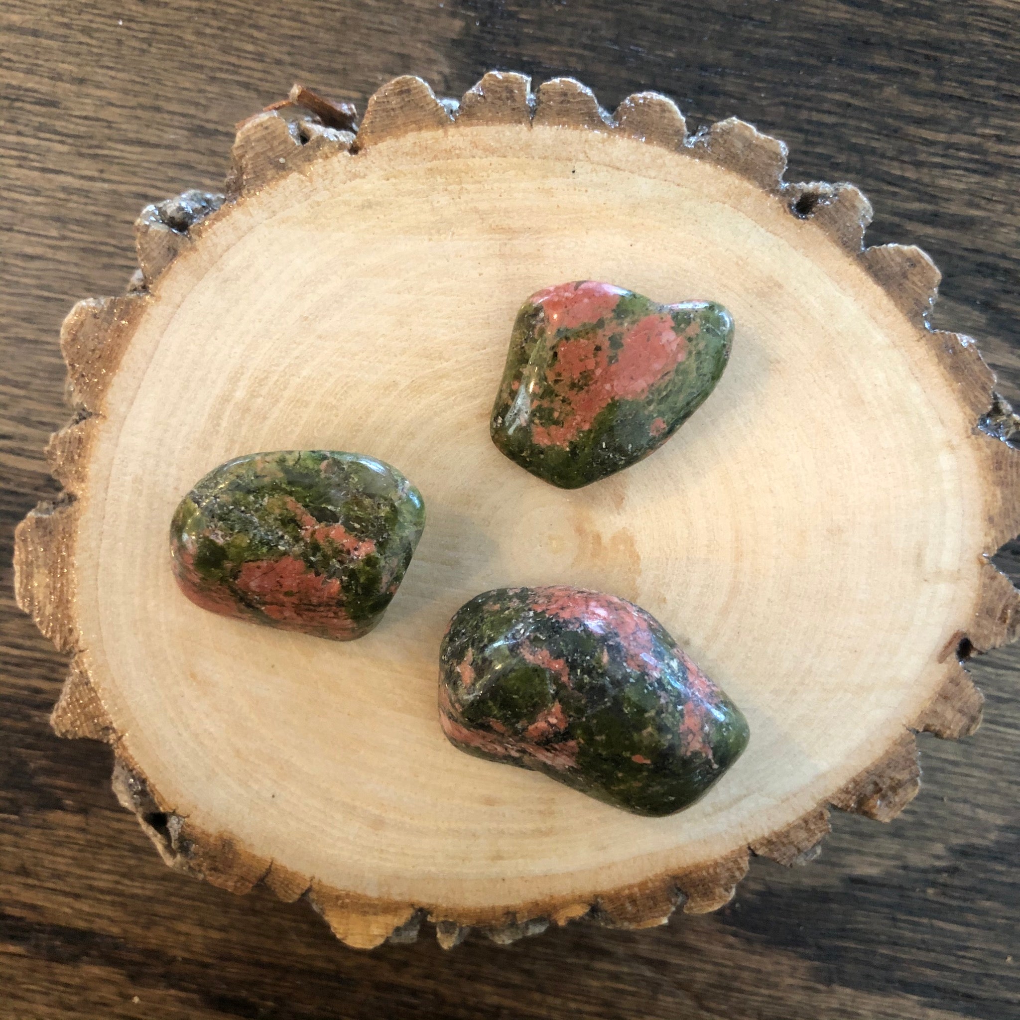 Unakite Jasper Tumbled Stone (Sm) – ReCircle Home