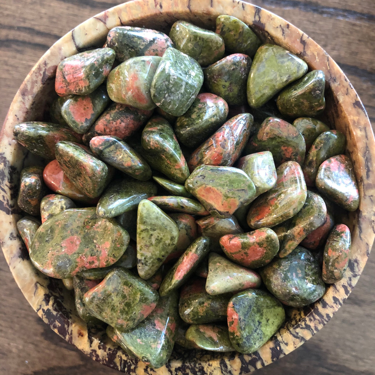 Unakite Jasper Tumbled Stone (Sm) – ReCircle Home